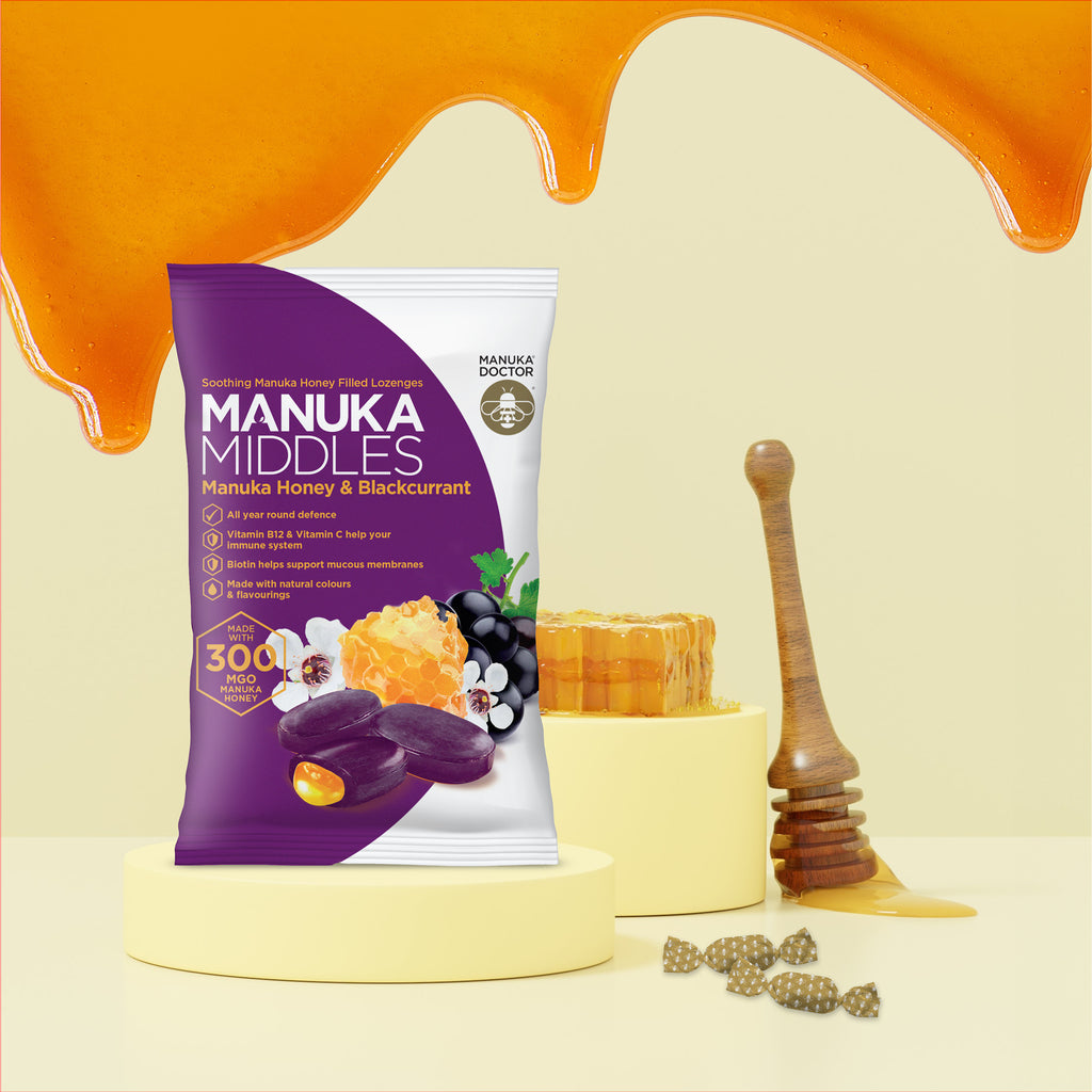 Manuka Middles - Manuka Honey & Blackcurrant - BBE Oct 2025 - Manuka Doctor